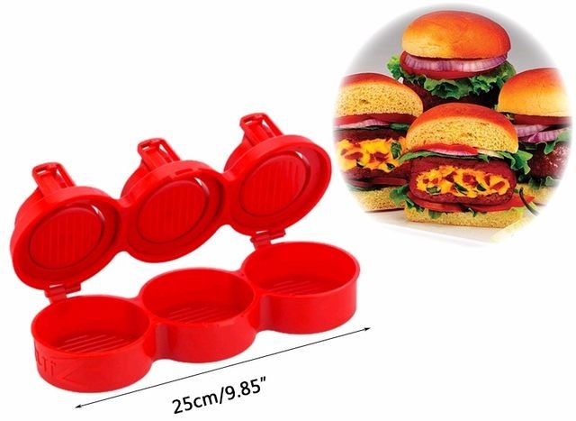 Molde Triple Para Hamburguesas Rellenas Stufz Sliders Originales Cocina ...